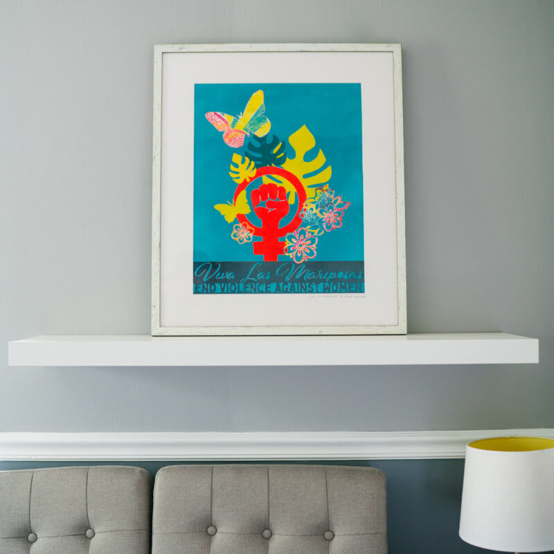 Big Read Poster Making Workshop Monoprint, Teal (2019) – Cultureworks