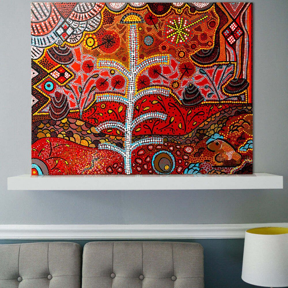 Large Collaborative Dot Painting (2019) [SOLD] – Cultureworks